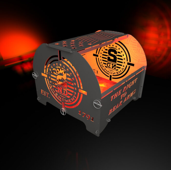 2nd Amendment theme fire pit – RUSTED ROOSTER FAB