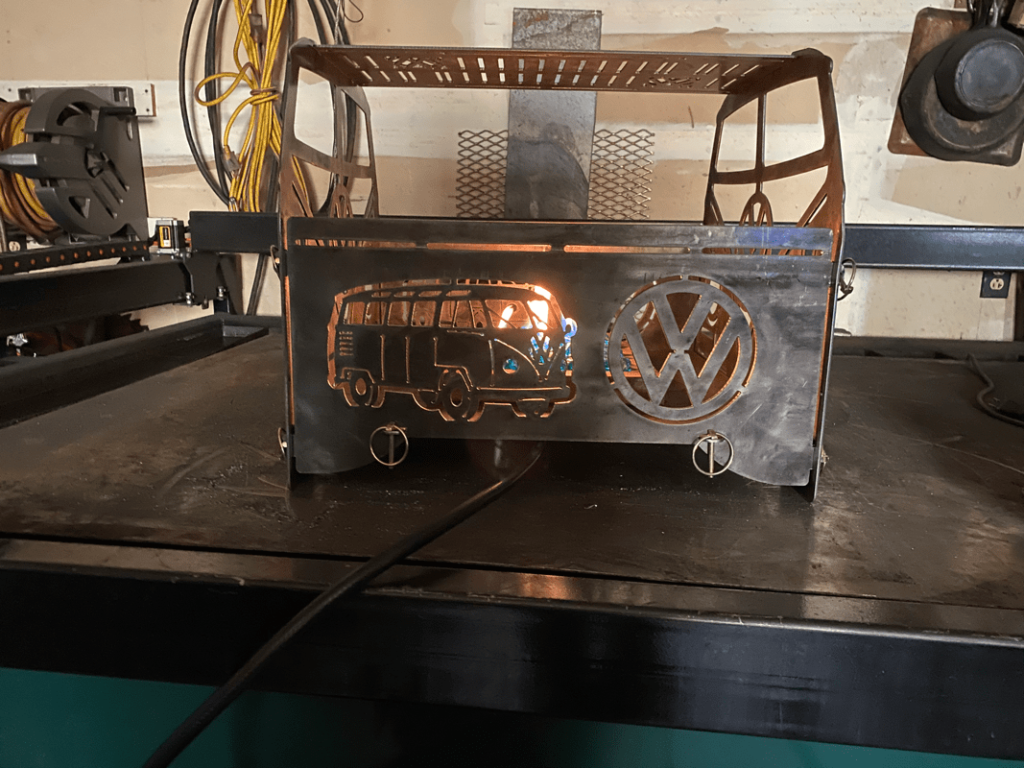 VW bus fire put – RUSTED ROOSTER FAB